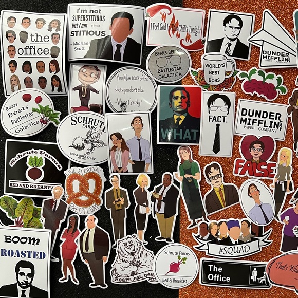 Accessories | 518 Set Of 46pcs Mix The Office Waterproof Stickers ...